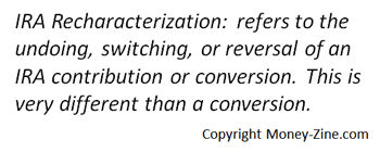 IRA Recharacterization