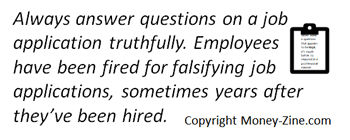 Filling Out Job Applications