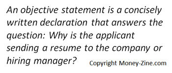 Resume Objective Statement Examples